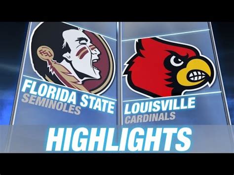 Florida State Vs Louisville 2014 ACC Football Highlights YouTube
