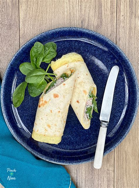 Ham Cheese And Spinach Omelette Wrap Pinch Of Nom