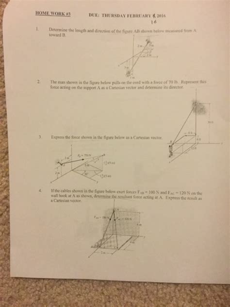 Solved ENGINEERING MECHANICS HOMEWORK SPRING OME WORK Chegg
