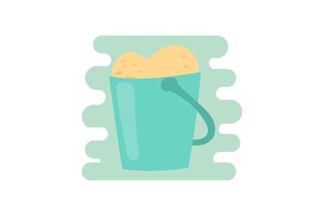 Summer Beach Bucket Background Icon 2 Graphic By Goodcicadaid