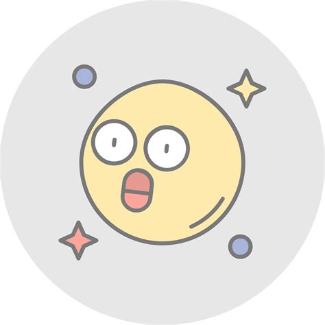 Surprised Line Filled Light Circle Icon 41700809 Vector Art At Vecteezy