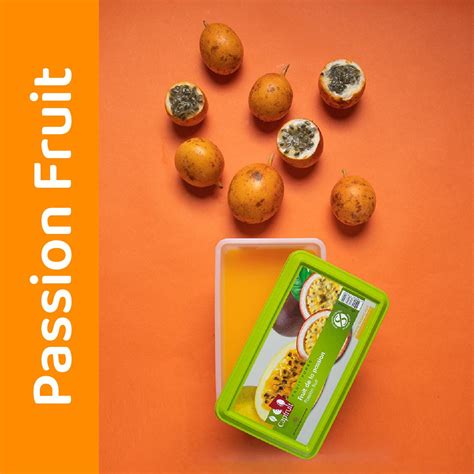 Capfruit French Sugar Free Frozen Fruit Puree Passion Fruit 1 kg