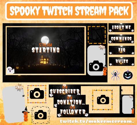 ANIMATED Twitch Stream Pack Halloween Stream Pack Twitch Stream Pack Scary Stream Pack