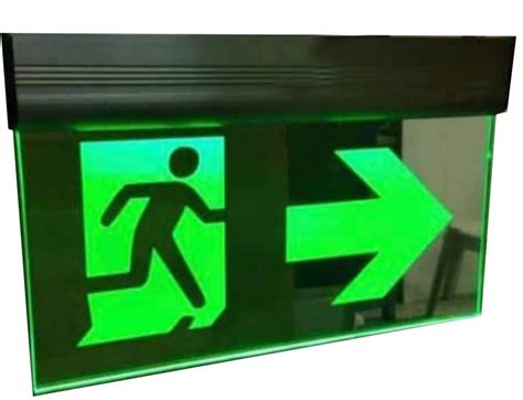 Rectangular Exit Sign Board For Outdoor Abs Body At ₹ 2200 Piece In