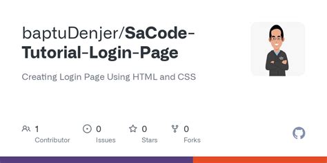 Github Baptudenjer Sacode Tutorial Login Page Creating Login Page