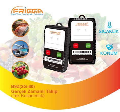 Frigga B9z Gerçek Zamanlı Sıcaklık Ve Konum Takip Cihazı Tek Kullanımlık