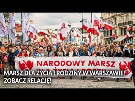 TYLKO U NAS MARSZ DLA ŻYCIA i RODZINY W WARSZAWIE 2023 ZOBACZ