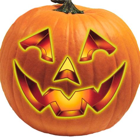 Glow In The Dark Jack O Lantern Face Pumpkin Decals Halloween Holiday Crafts Factory