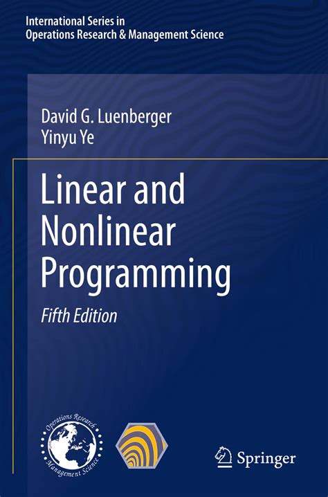 amazon linear and nonlinear programming international series in