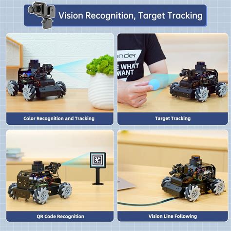 Ros2 Robot Car For Raspberry Pi 5 Programmable Ai Vision Smart Robot