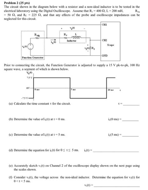 Solved Problem 2 25 Pts The Circuit Shown In The Diagram