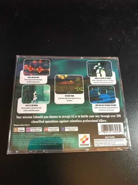 Metal Gear Solid Series Ps1 Reproduction Case Etsy
