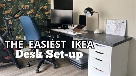 The Easiest Ikea Desk Setup Anyone Can Do Desk Cord Organization
