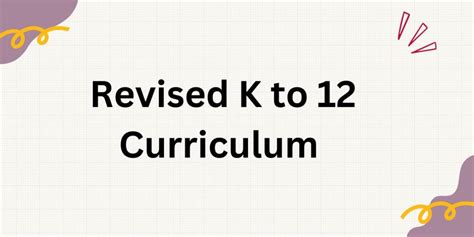 Revised K To 12 Curriculum Helpline Ph
