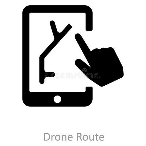 Drone Route Stock Vector Illustration Of Navigation 265327715