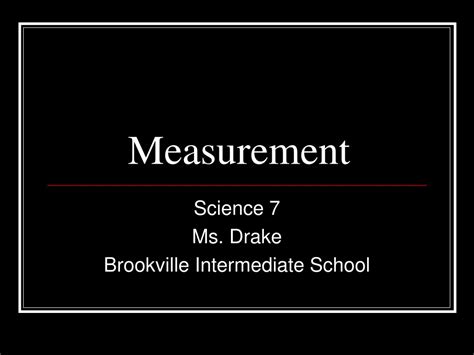 Ppt Measurement Powerpoint Presentation Free Download Id9125615