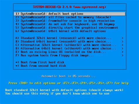 SystemRescueCD 2 4 0 O Linux Que Salva O Windows