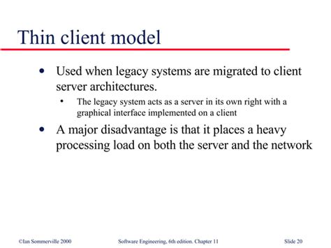 Distributed Systems Architecture In Software Engineering SE11 PPT