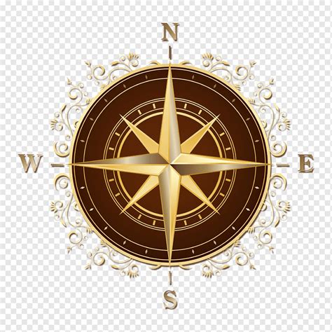 Old Map Compass Png