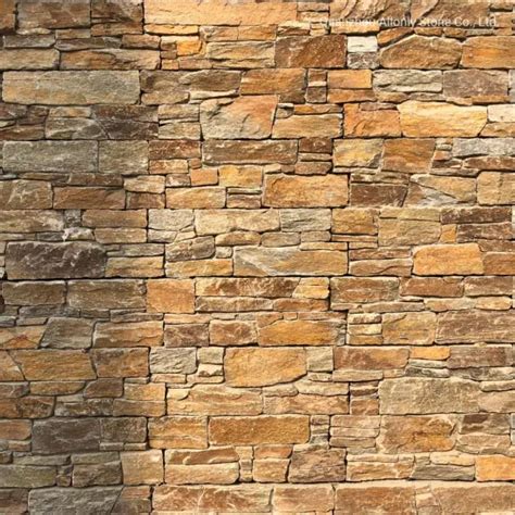 Exterior Gold Quartziteslate Stone Wall Cladding Panel Design