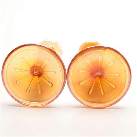 Marigold Carnival Glass Decorative Tableware Ebth