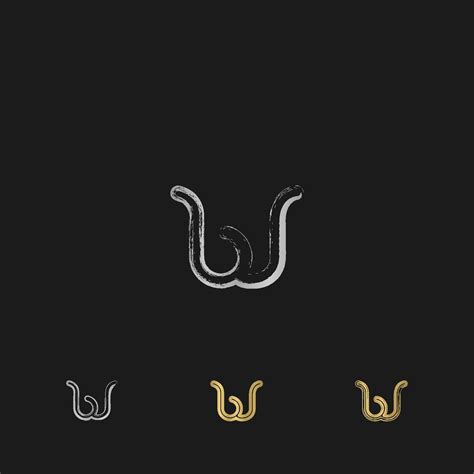 Alphabet Initials Logo Bw Wb W And B 36767952 Vector Art At Vecteezy