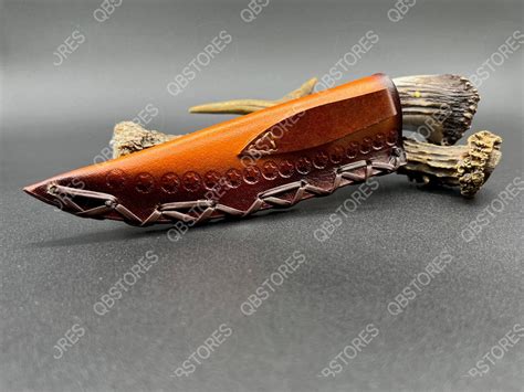 Damascus Hunting Knife Handmade Fix Blade Bushcraft Camping Gift