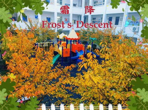 霜降碧天静，秋深景自迷 —— 传统文化走进英语课堂之二十四节气霜降 校园新闻 济南世纪英华实验学校