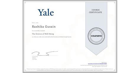 Rashika Gusain On Linkedin Completion Certificate For The Science Of Well Being