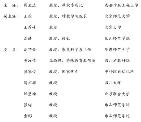学术委员会 特殊教育语言智能四川省哲学社会科学重点实验室