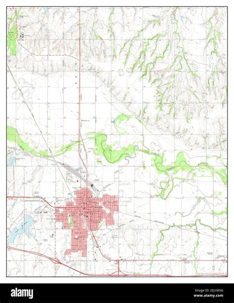 El Reno Oklahoma Map 1972 124000 United States Of America By