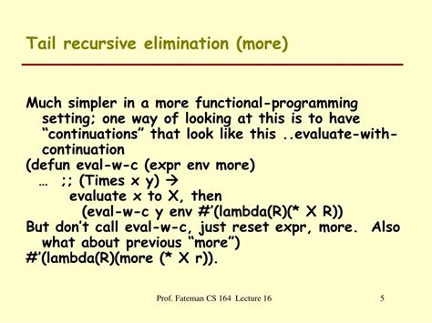 Ppt Properly Tail Recursive Interpreter Lecture Benefits And Timing Comparison Powerpoint