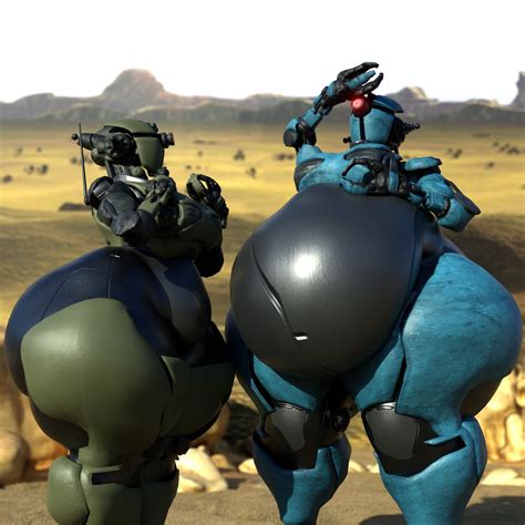 Rule 34 2girls 3d Ada Fallout Assaultron Bethesda Softworks Big Ass Big Breasts Breasts