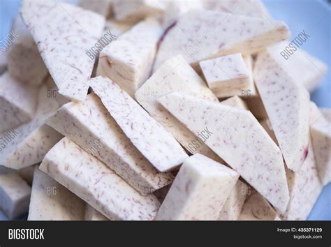 Taro Root Slice On Image And Photo Free Trial Bigstock