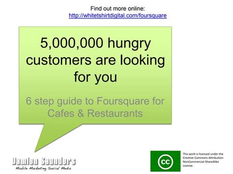 6 step guide to foursquare for cafes and restaurants pptx technology