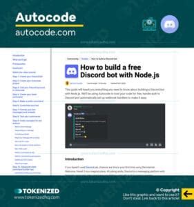 Discord Developer Portal Create Your First Discord Bot Tokenized