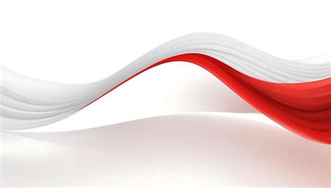 Abstract Composition Of Red Undulating Forms On A White Background 1 Premium Ai Generated Image