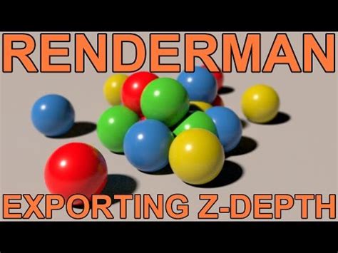 Renderman 20 Exporting Z Depth Tutorial YouTube