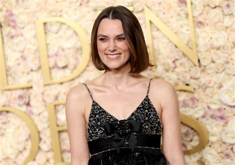 Keira Knightley Debuts A Razored Bob At The 2025 Golden Globes Vogue