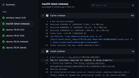 Cache CmdStan Install In Continuous Integration Issue Stan Dev Cmdstanr GitHub