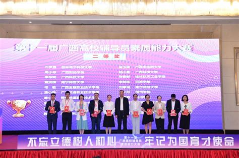喜讯∣我校辅导员在第十一届广西高校辅导员素质能力大赛中喜获佳绩 学生工作处