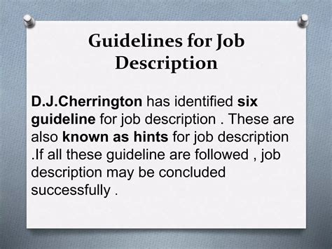 job analysis ppt