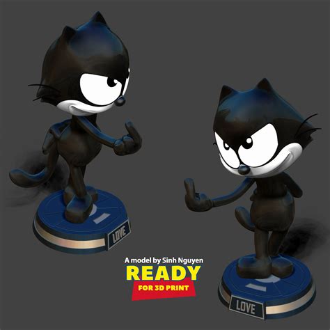 3d File Felix The Cat 2・3d Printer Model To Download・cults
