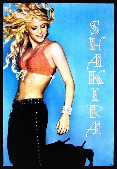Shakira Hips Dont Lie Poster Canvas Print Fridge Magnet 6x8 Large Etsy