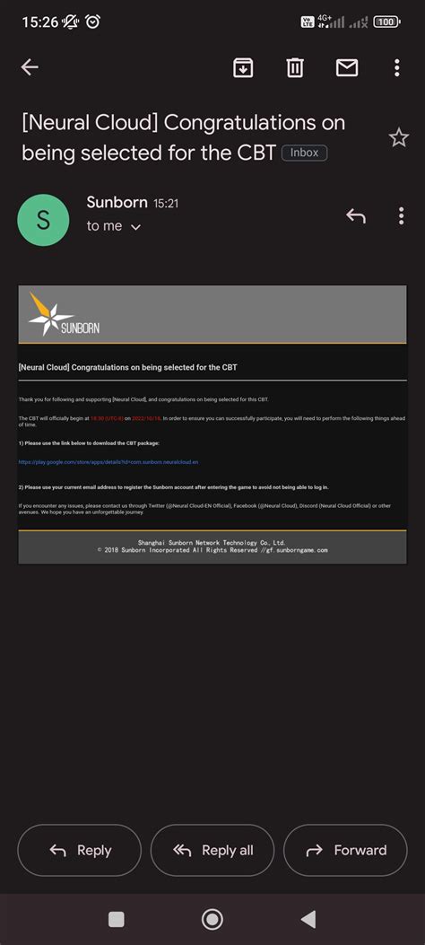 Gfl Neural Cloud Cbt Emails Have Been Sent Check Yours And Your Spam