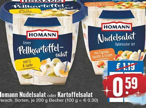 Homann Nudelsalat Oder Kartoffelsalat Angebot Bei EDEKA