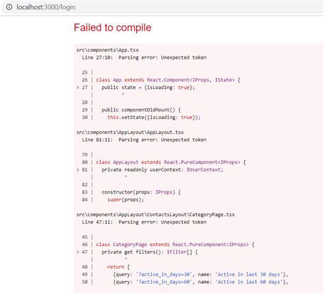 Parsing Errors When Upgrading To React Scripts 401 · Issue 10212 · Facebookcreate React App