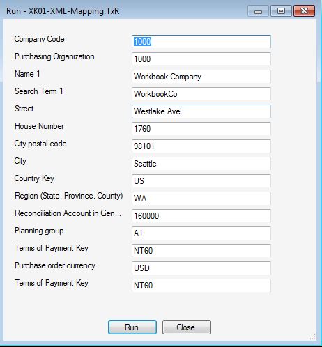 Winshuttle Vendor Master Tutorial Step Testing The Recording