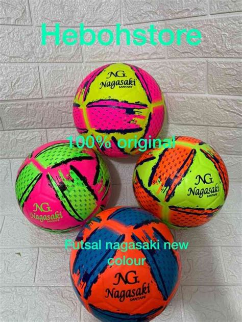 Promo Bola Futsal Nagasaki Original Orange Biru Diskon 2 Di Seller