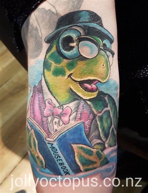 Hipster Turtle New School Color Tattoo By Steve Malley Tattoonow